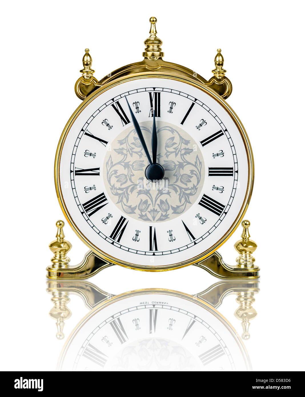 Old vintage classic clock Cut Out Stock Images & Pictures - Alamy