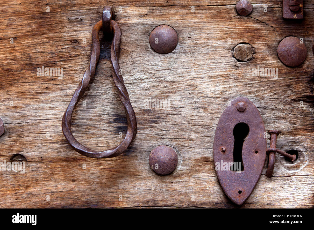 Medieval door lock hi-res stock photography and images - Alamy