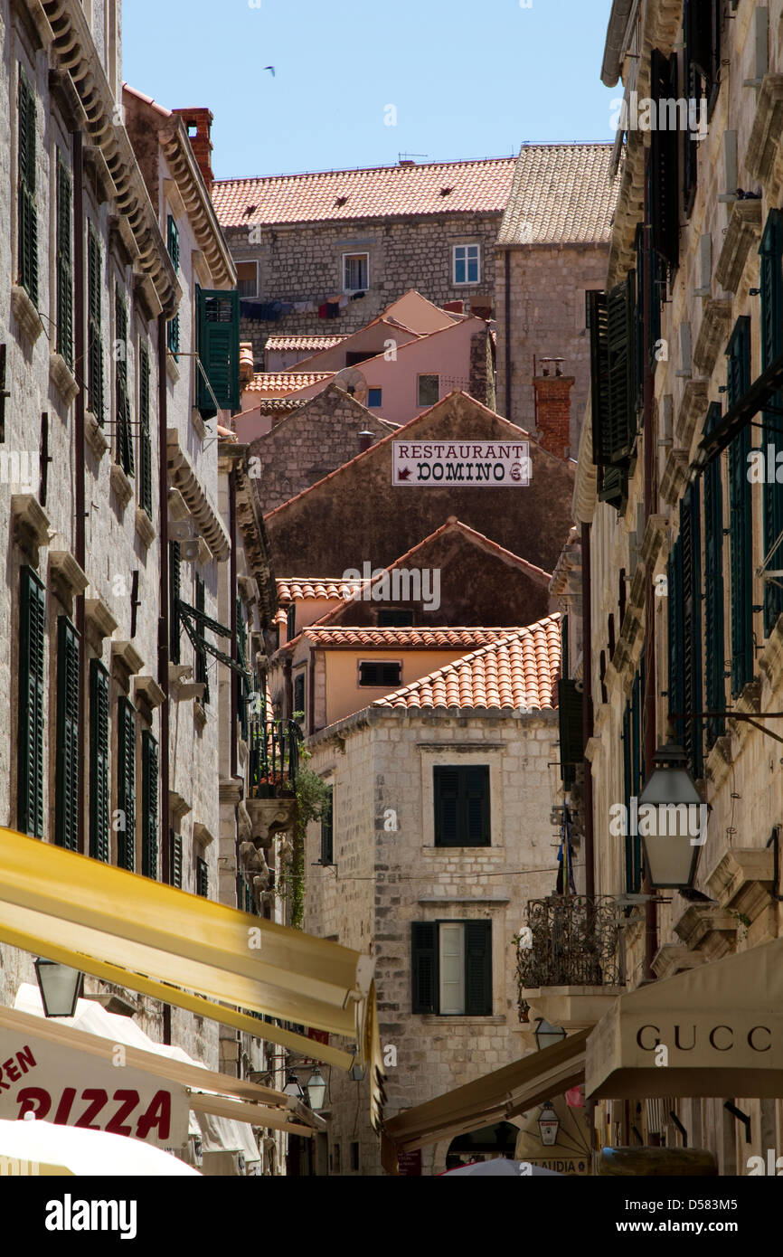 The streets of Dubrovnik old town, Croatia Stock Photo - Alamy