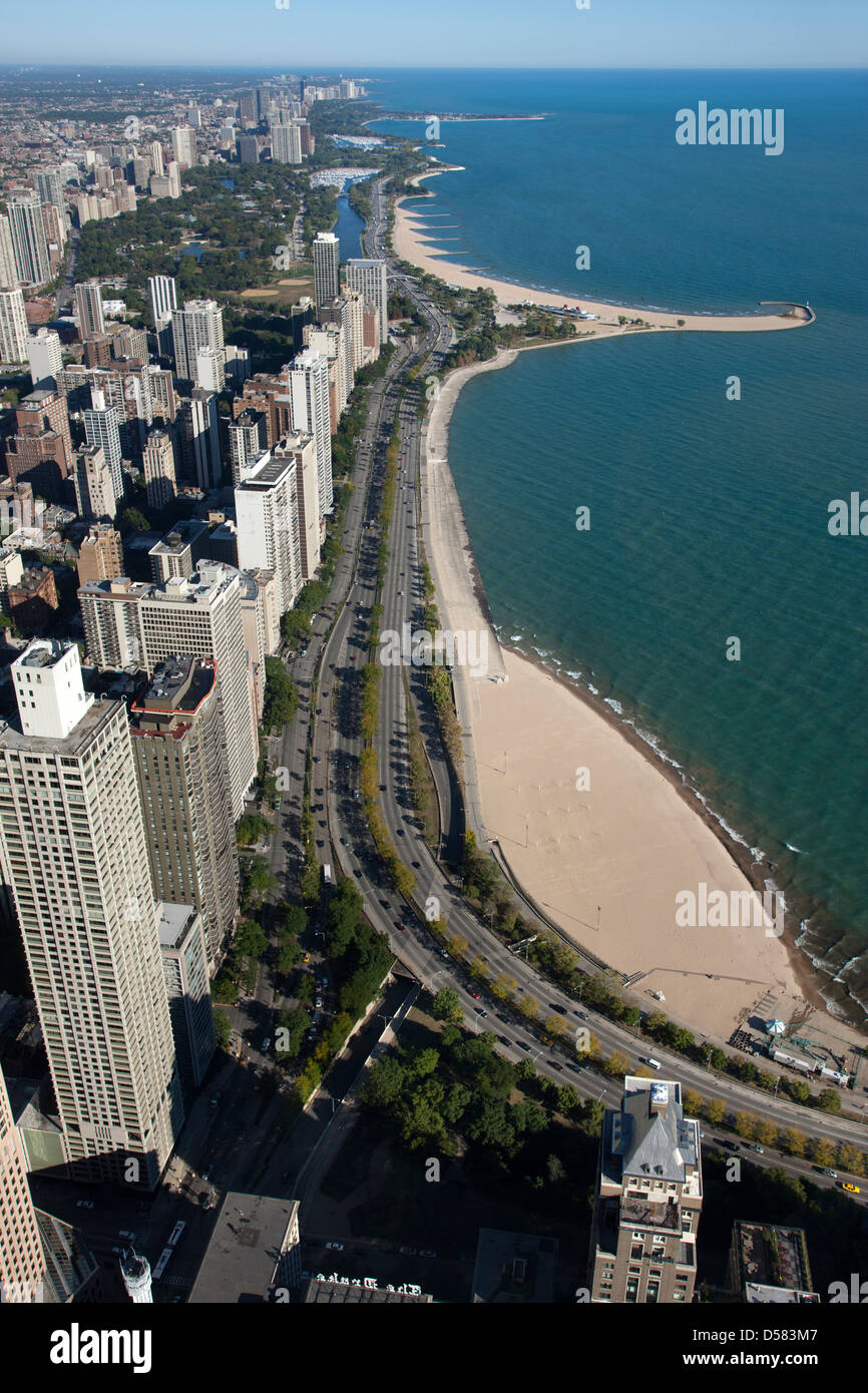 WATERFRONT BUILDINGS NORTH LAKE SHORE DRIVE DOWNTOWN CHICAGO ILLINOIS ...
