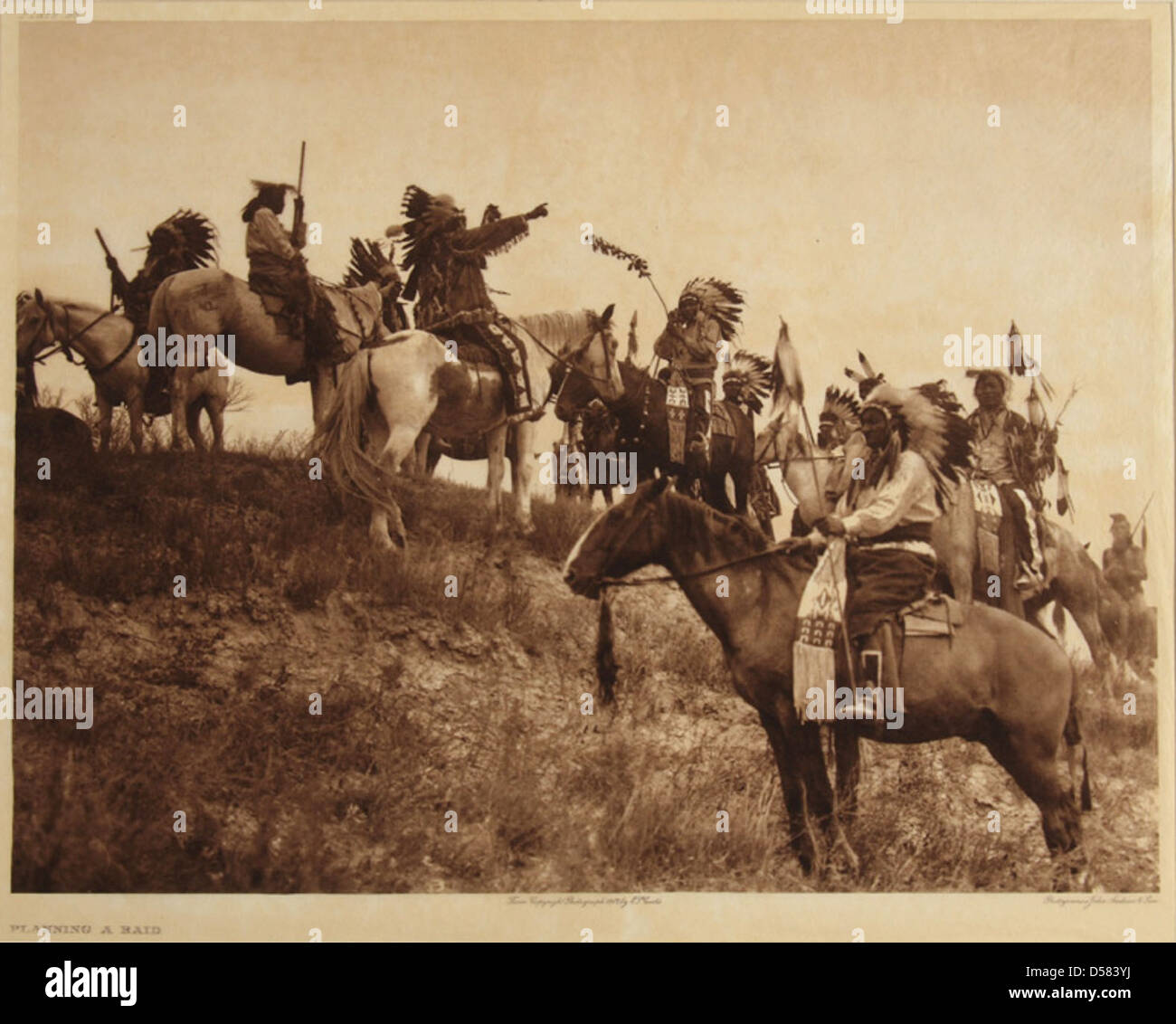 The 1907 photograph from the McCord Museum captures a military planning ...