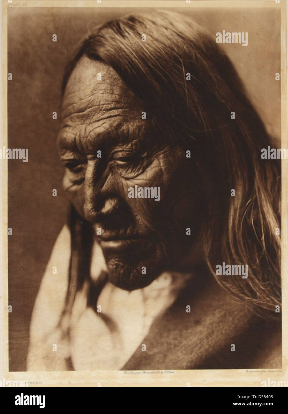 A photograph of Two Strike, a Native American from the Sioux tribe ...