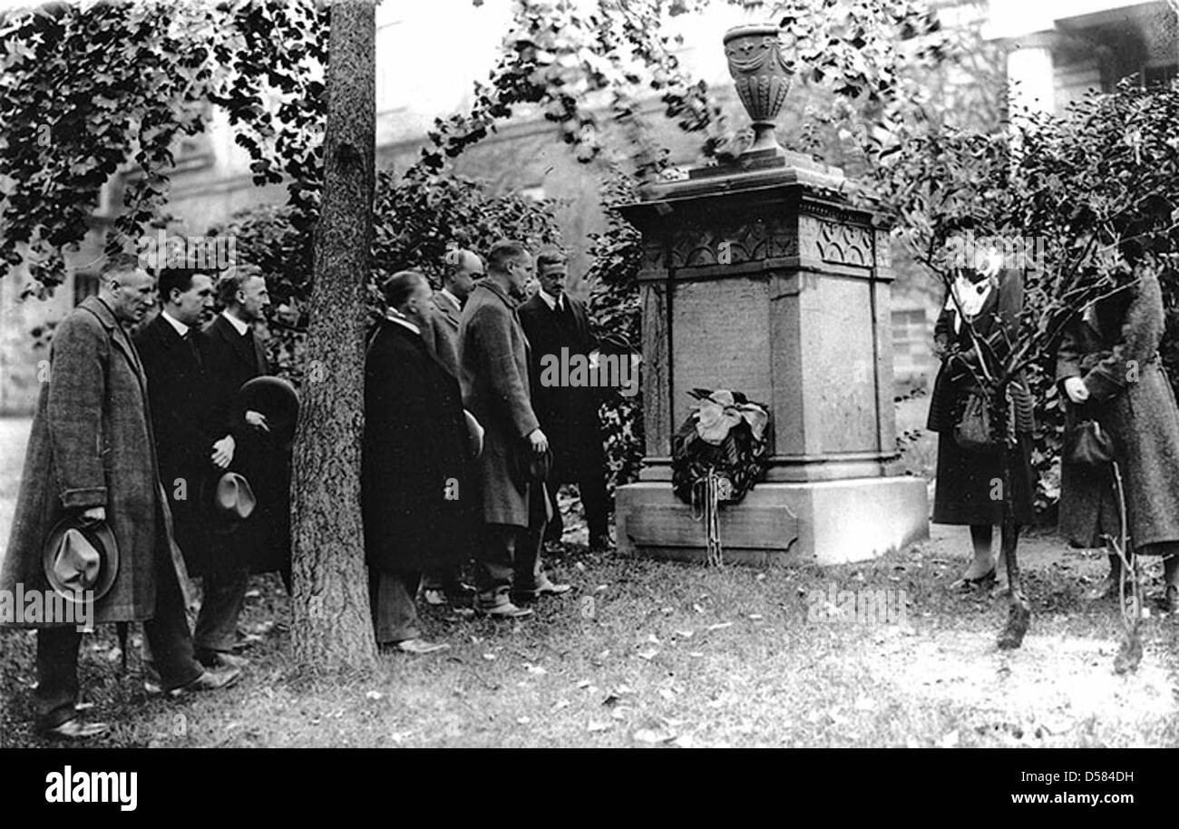 This image shows the monument honoring James McGill, the founder of ...