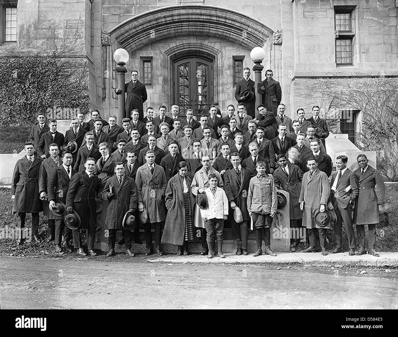 A photograph of medical students at McGill University in Montreal ...