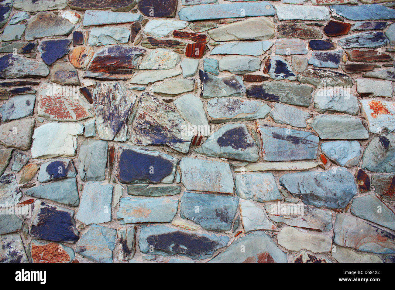 Colorful abstract shapes stone wall Stock Photo - Alamy
