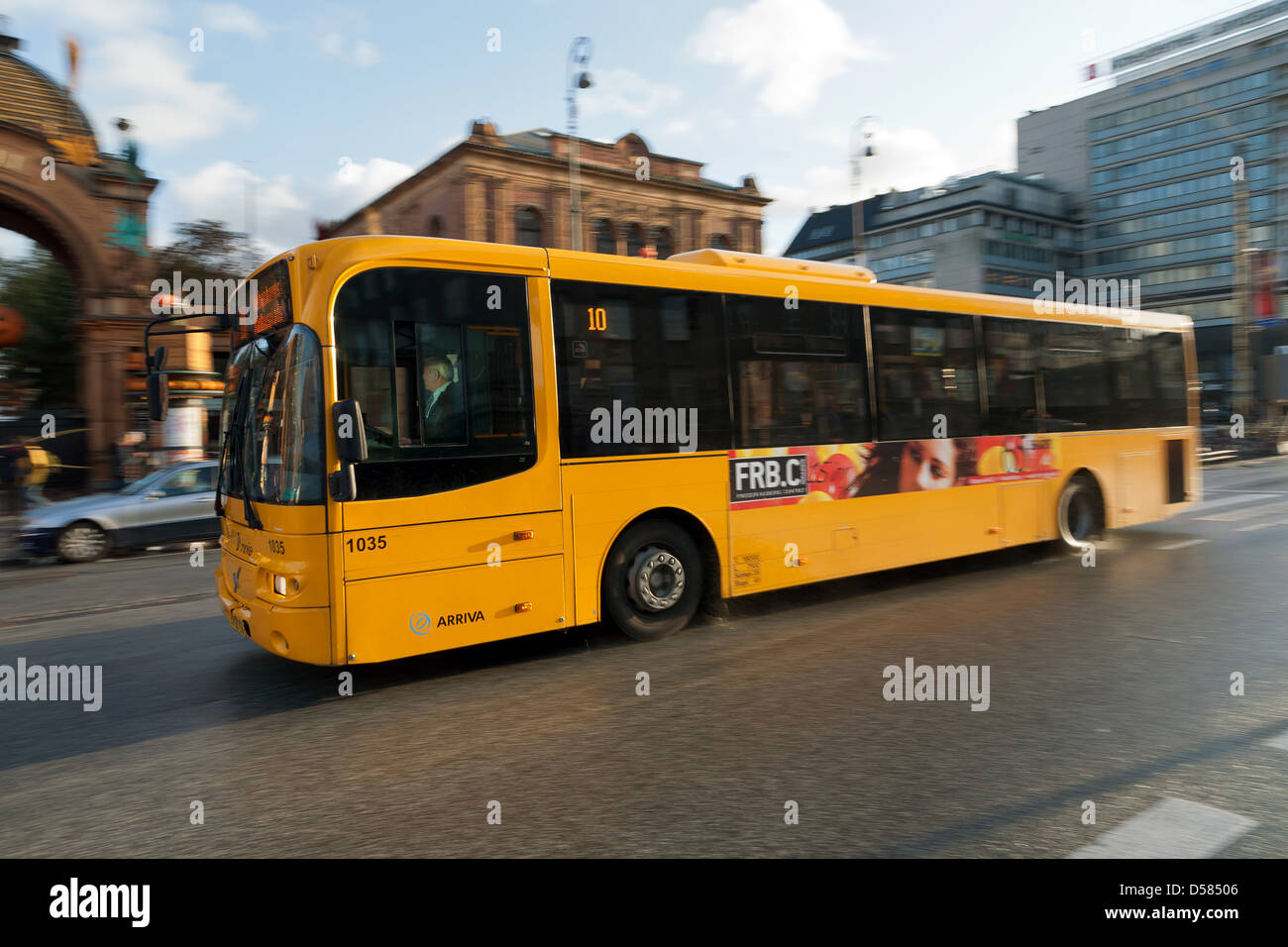 Copenhagen, Denmark, bus in city center Stock Photo - Alamy