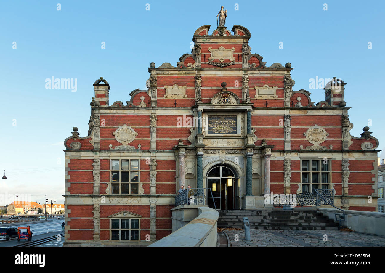 Copenhagen, Denmark, the portal of the Old Stock Exchange Stock Photo ...