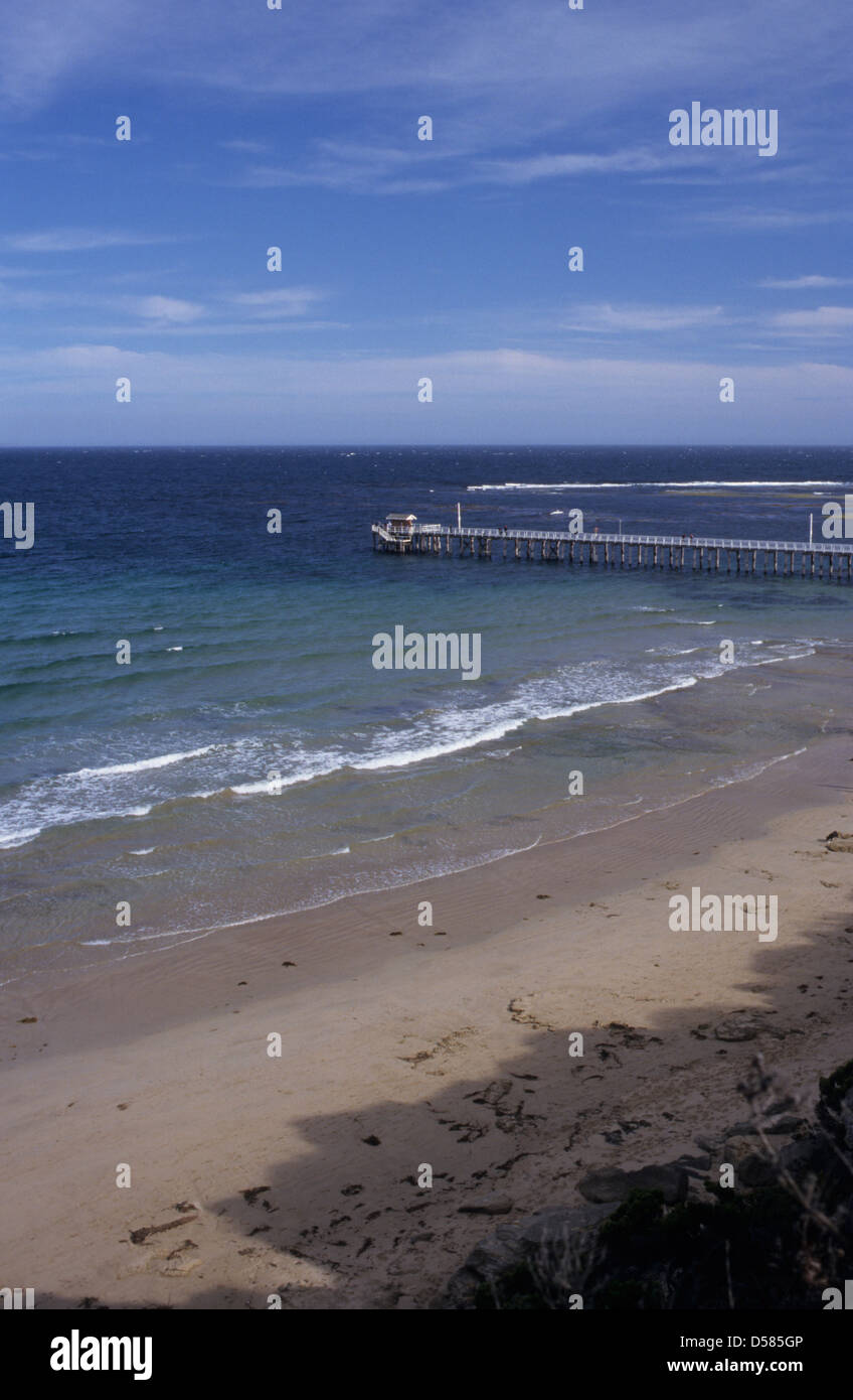 Australia, Victoria, Pt. Lonsdale and the rip at Port Phillip bay heads ...