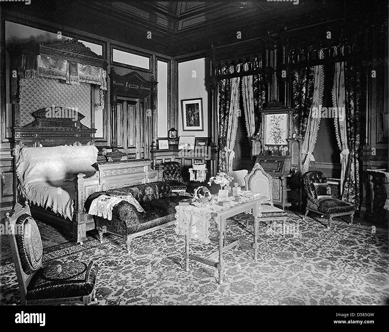 The master bedroom of Mrs. George Stephen's house in Montreal is ...