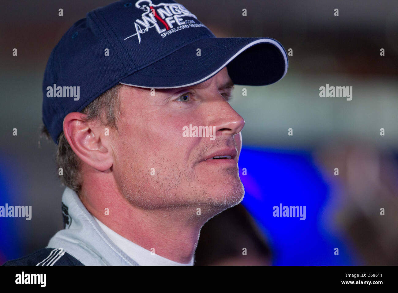 David Coulthard at "Race Of Champions" at Esprit Arena. Duesseldorf ...