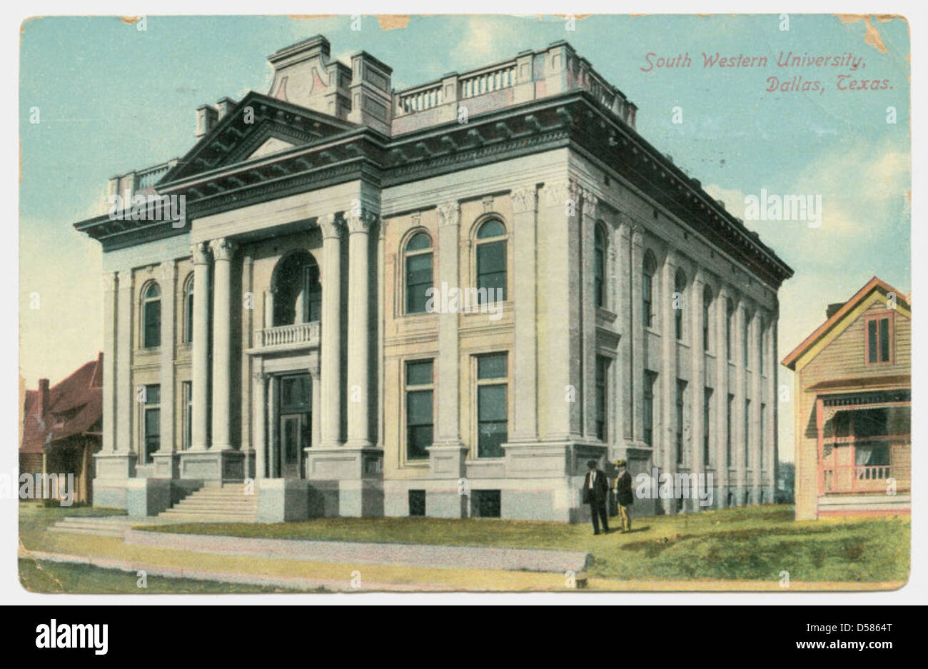 This photograph captures the buildings of Southwestern University in ...