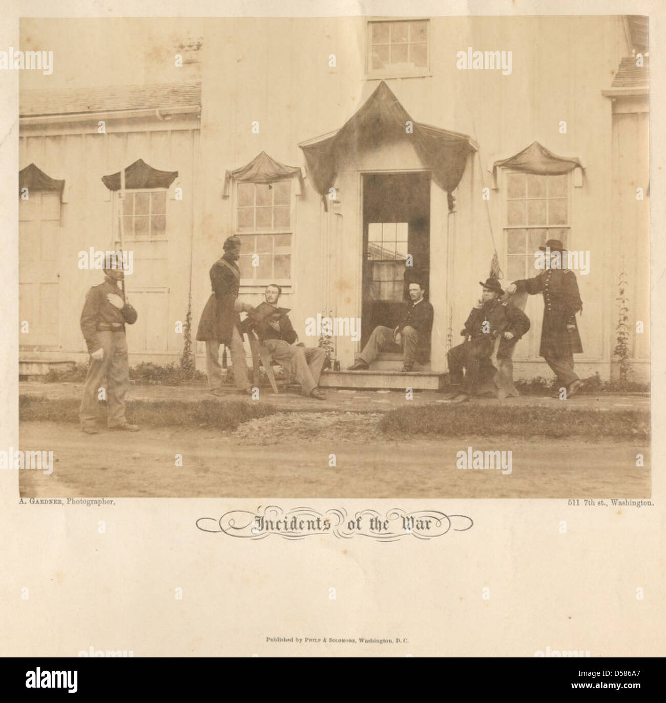 This photograph from Fort Whipple in Arlington, Virginia, shows Captain ...