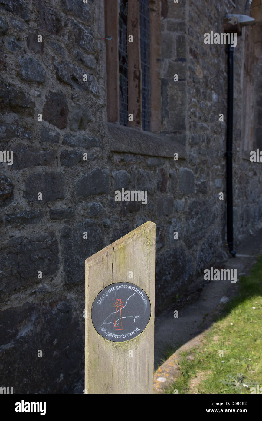 Llanengan Church on the Llŷn Pilgrim's Trail Stock Photo - Alamy