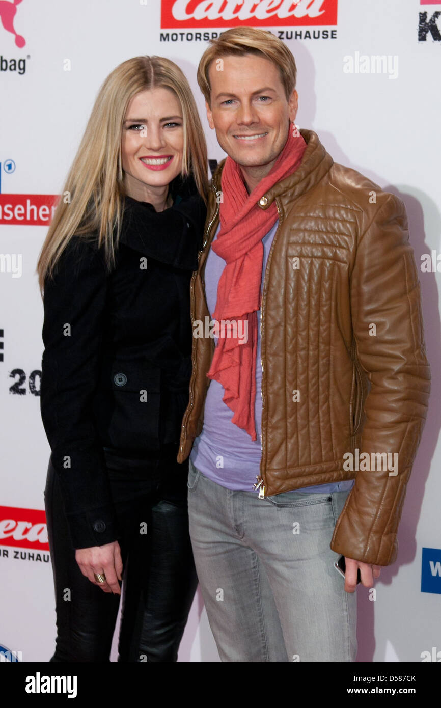 Phil Fuldner, Adelina at 1Live Krone Awards at Jahrhunderthalle - red ...