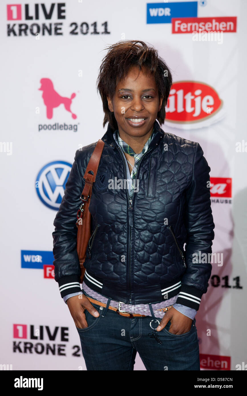 Shary Reeves at 1Live Krone Awards at Jahrhunderthalle - red carpet ...
