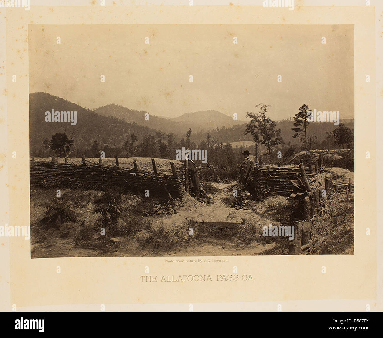 The Allatoona Pass in Georgia, a significant site in the American Civil ...