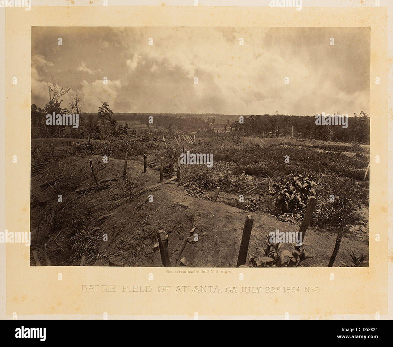 This historical photograph from the Battle of Atlanta, fought on July ...