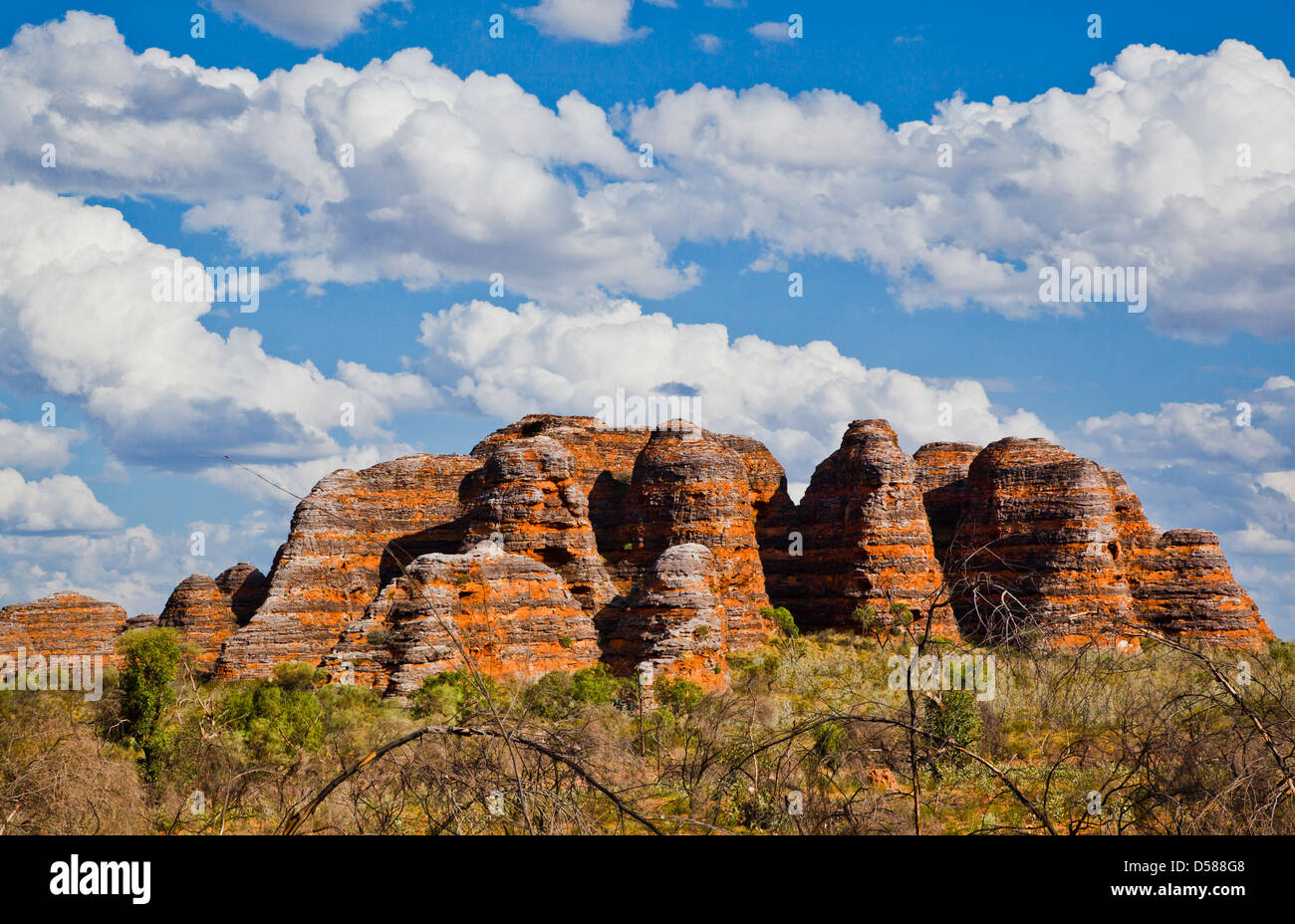 Bungle Bungle National Park, Purnululu, view of the characteristic ...