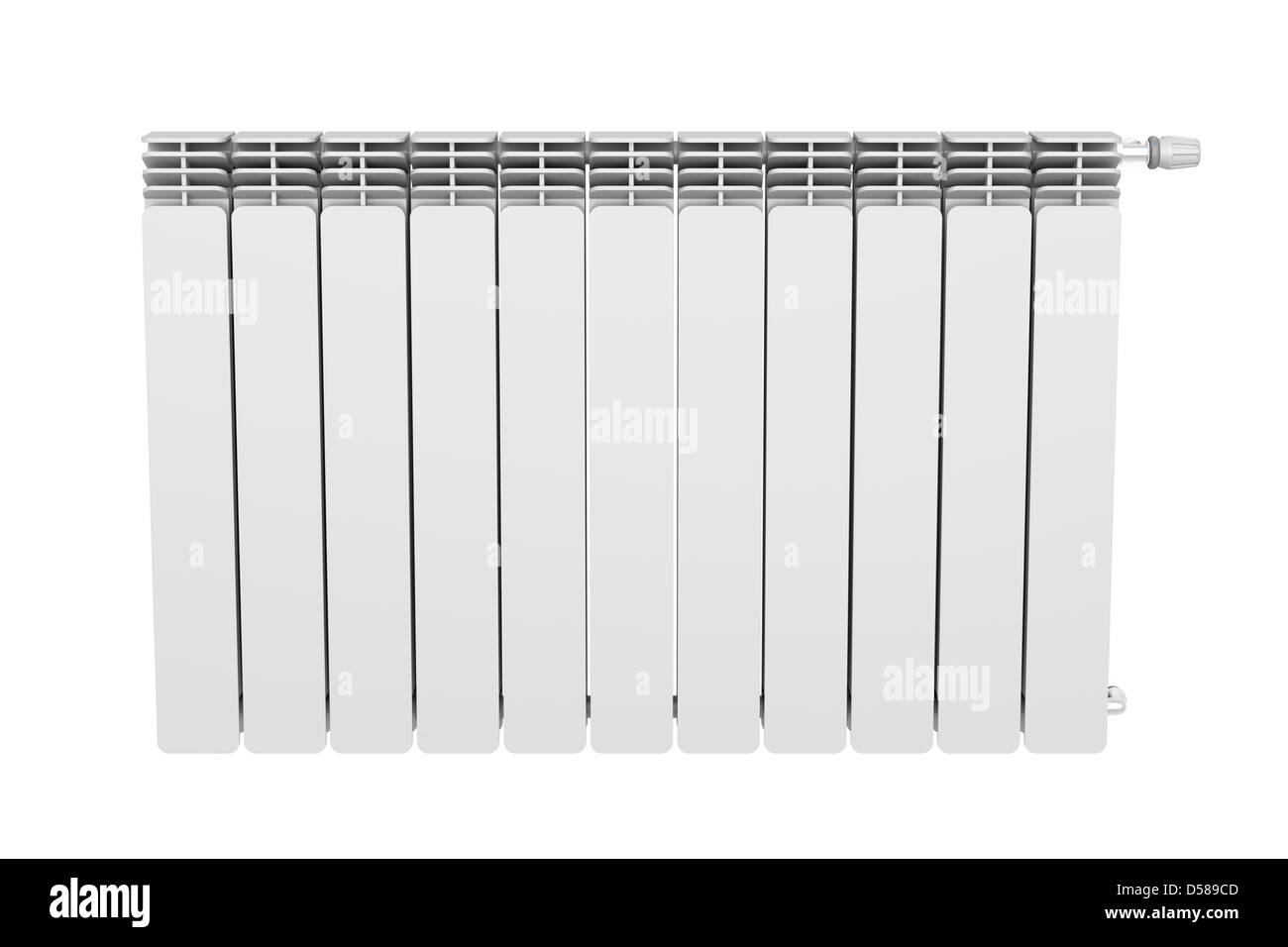 Front view of heating radiator Stock Photo - Alamy