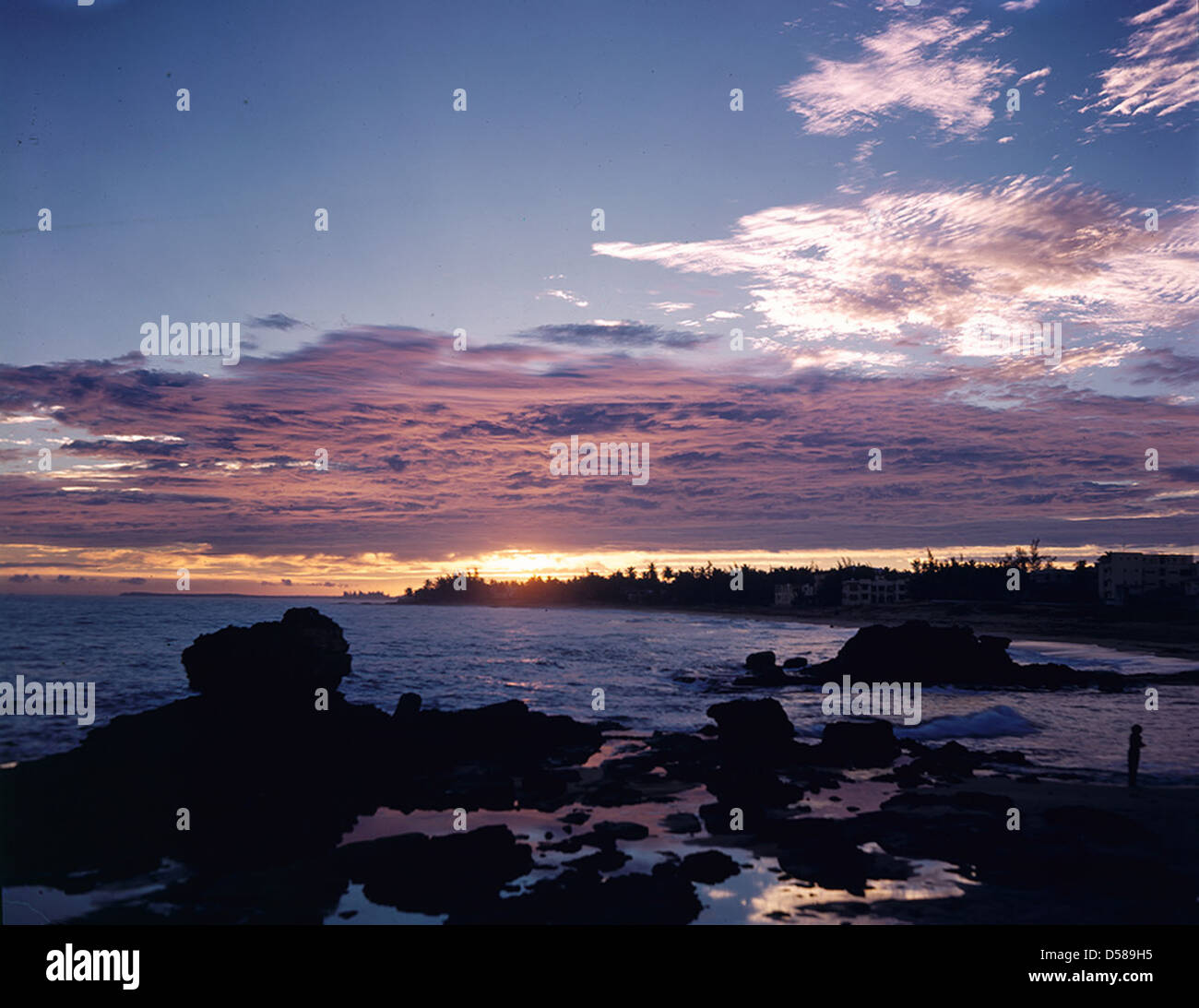 A scenic photograph of Punta Borinquen in Puerto Rico, featuring rocky ...