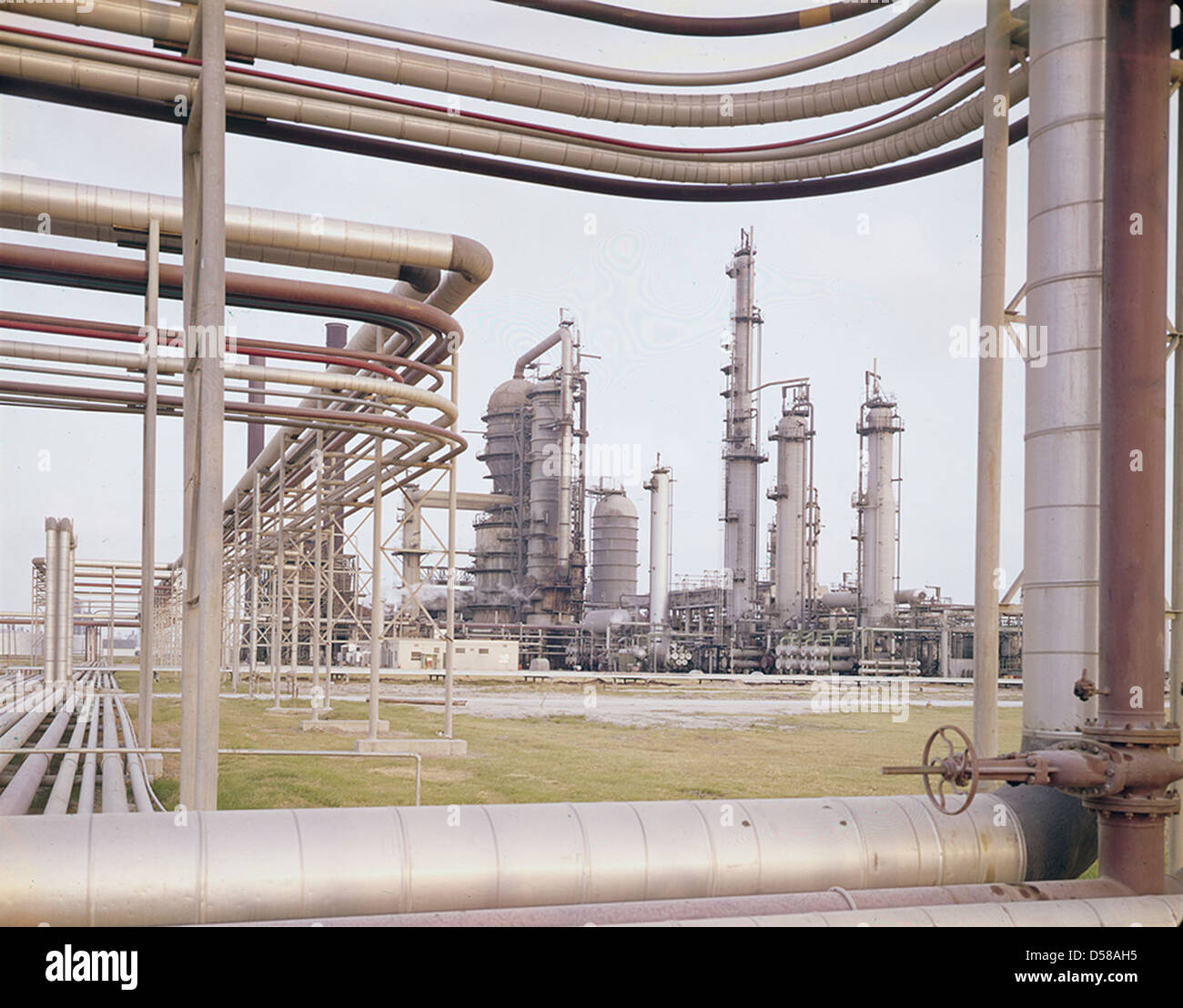 A photo of AmerOil’s equipment in Texas City, Texas, displaying oil ...