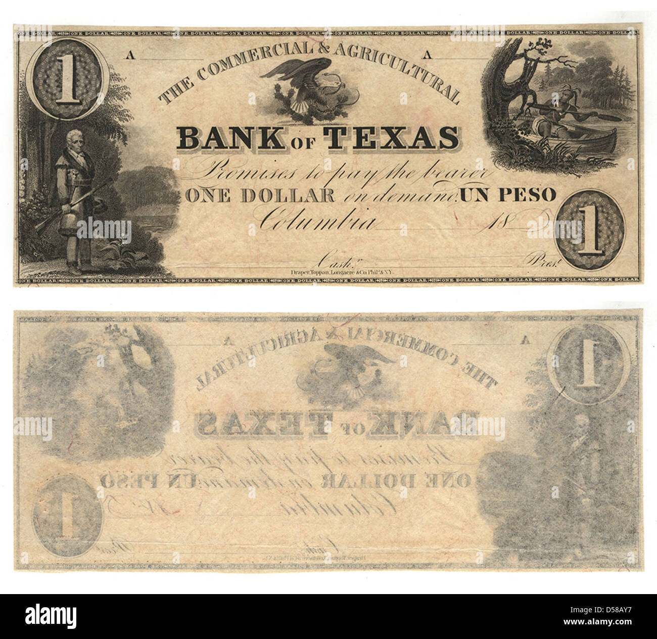 This image shows a private $1.00 scrip issued by the Commercial and ...