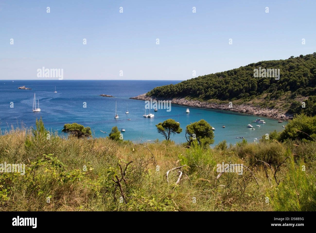 Lopud croatia beach hi-res stock photography and images - Alamy