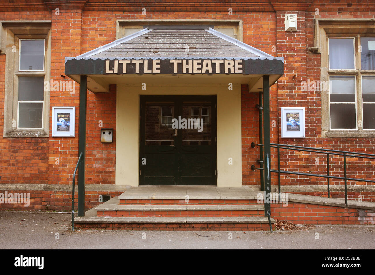 Entrance to the little theatre in Wells, Somerset, England, UK Stock ...