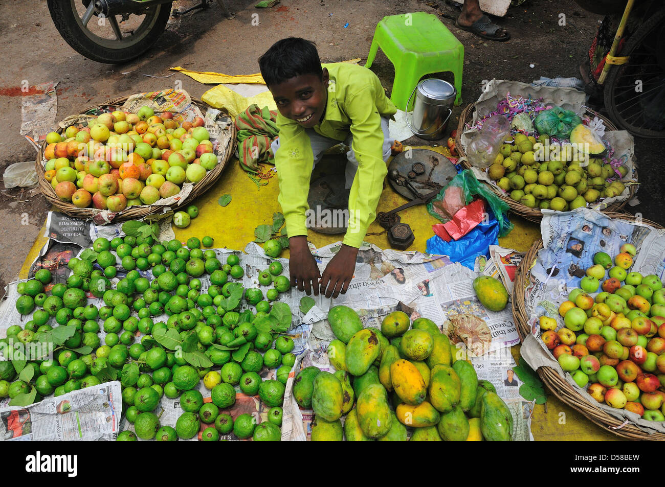 At the street vegetable market in Varanasi Stock Photo - Alamy