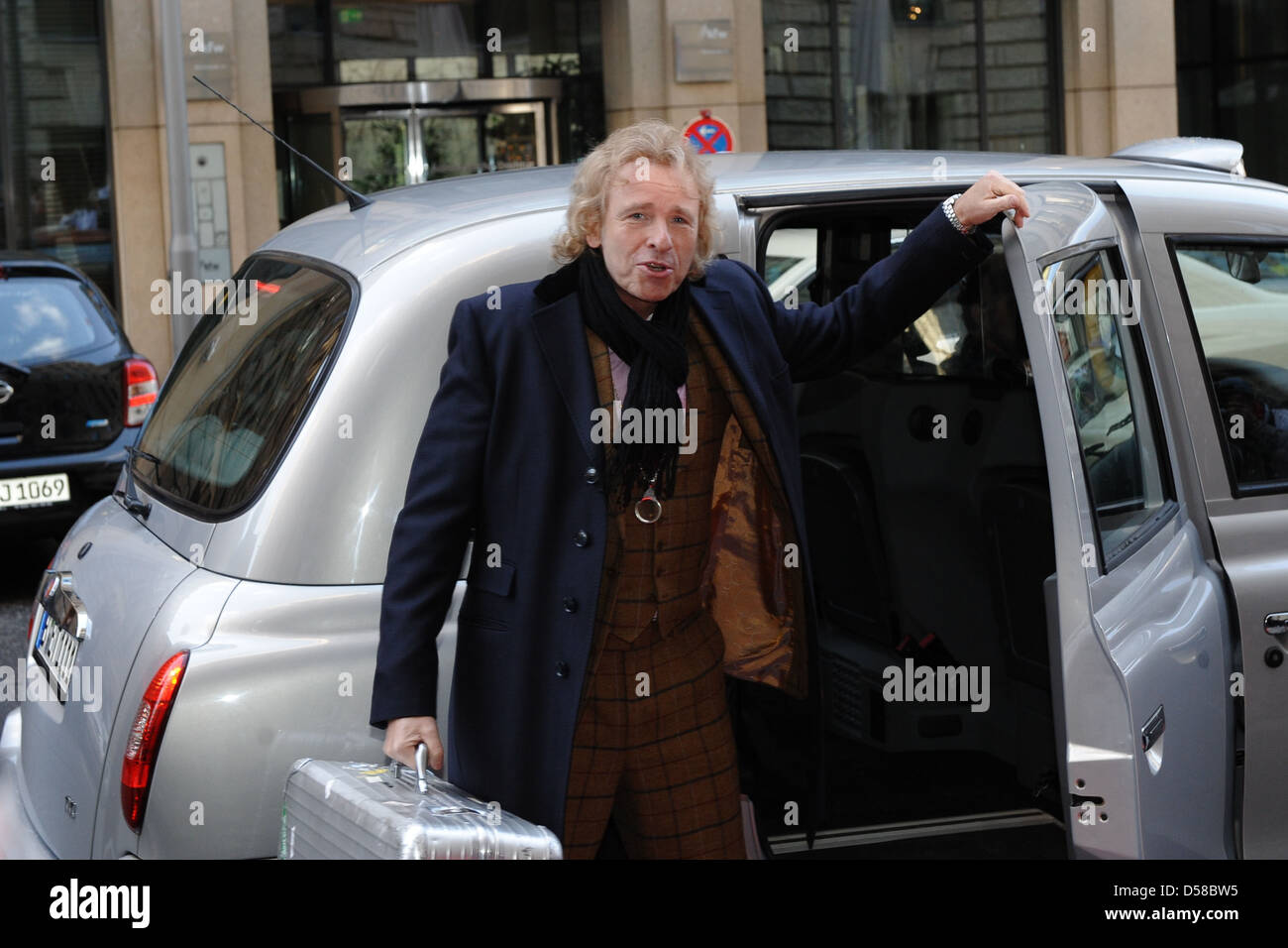 Thomas Gottschalk arriving at the studio of his new show "Gottschalk ...