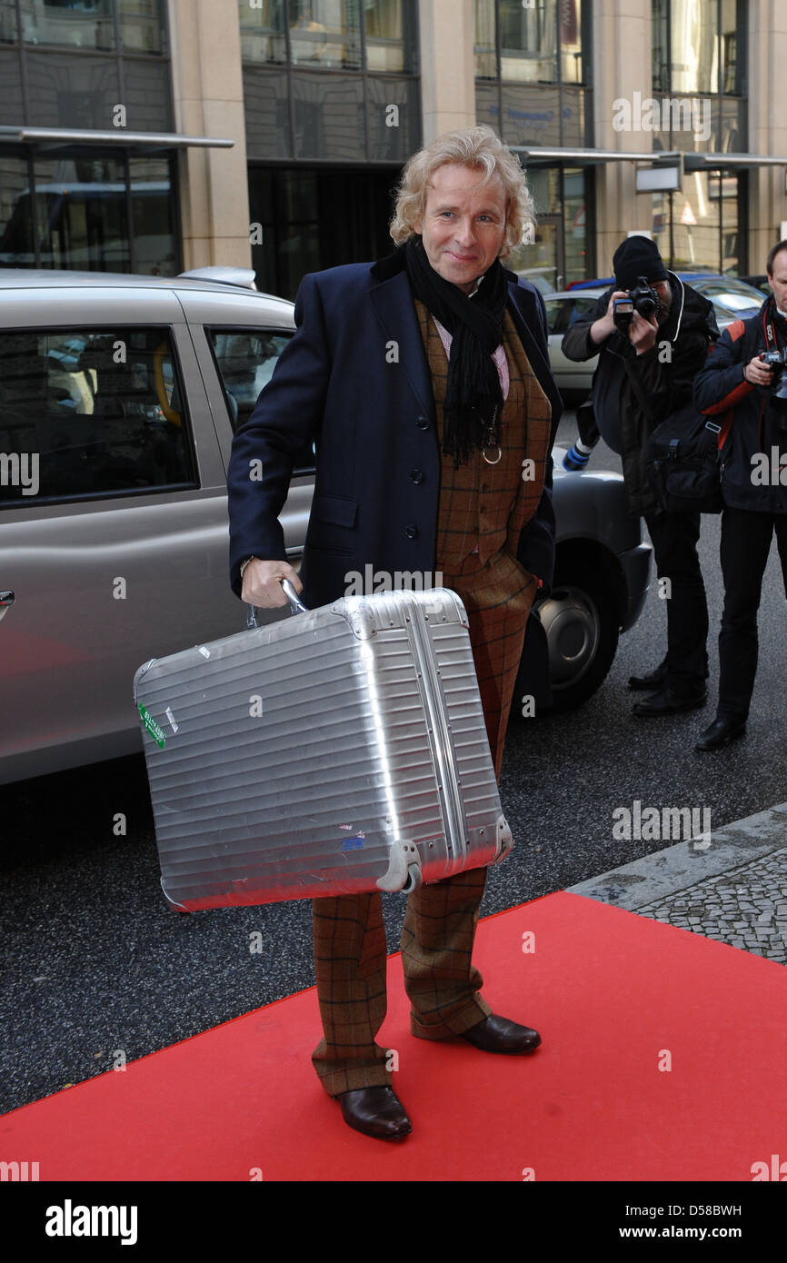 Thomas Gottschalk arriving at the studio of his new show "Gottschalk ...