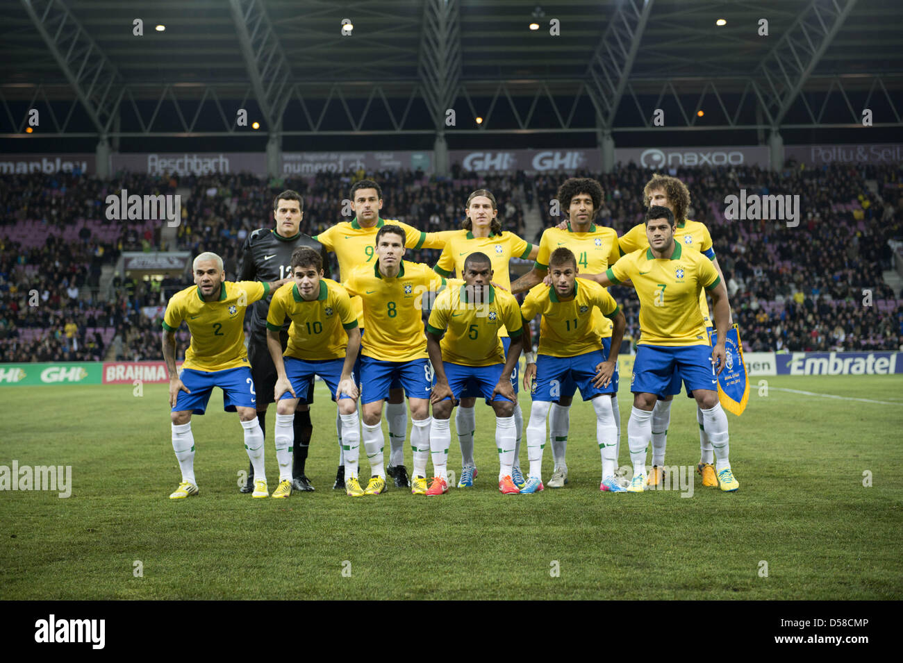 Brazil team group line up bra hi-res stock photography and images - Alamy