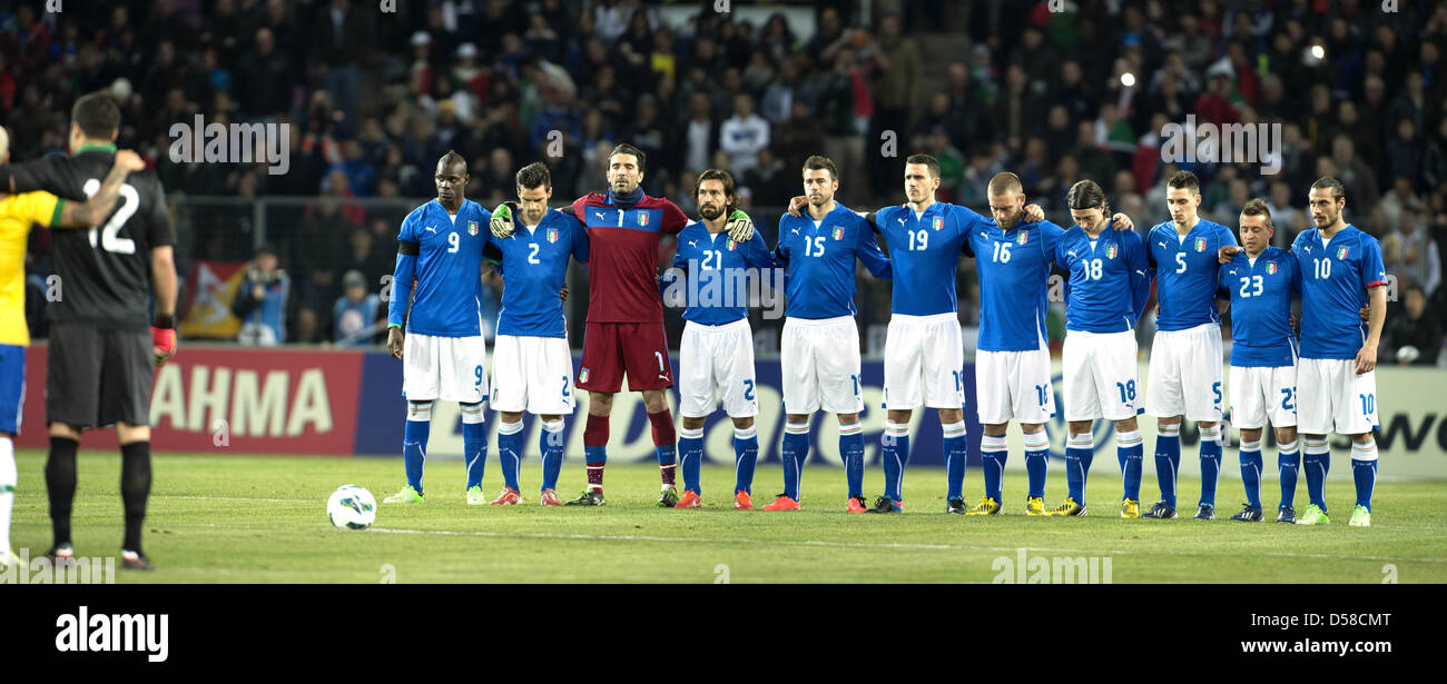 Italy team group line up (ITA), MARCH 21, 2013 - Football / Soccer ...