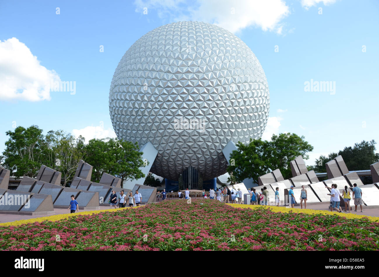 Spaceship Earth the Icon of Epcot at Epcot Walt Disney World in Bay ...