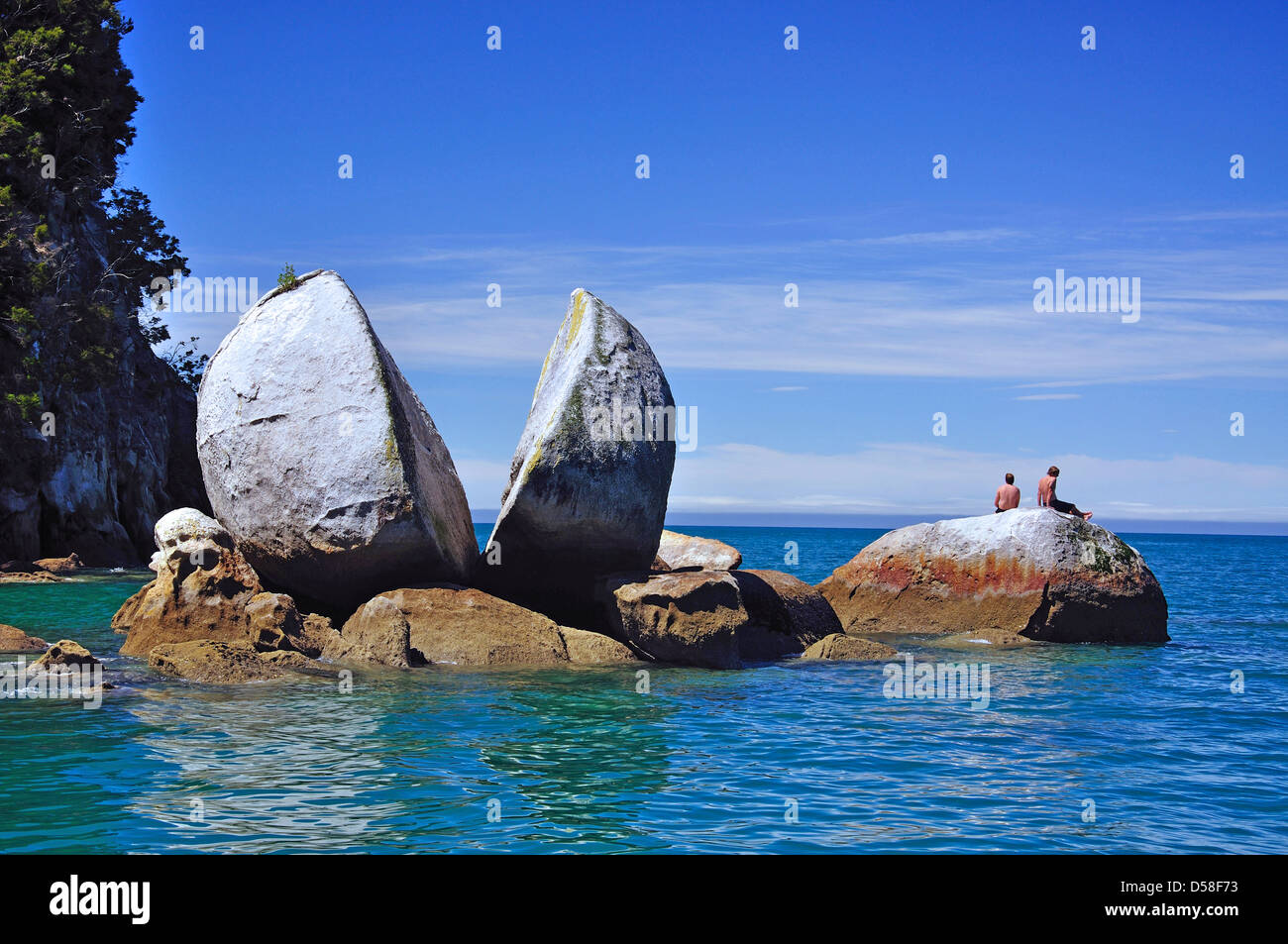 Split Apple Rock, Marahau, Tasman Bay, Abel Tasman National Park ...