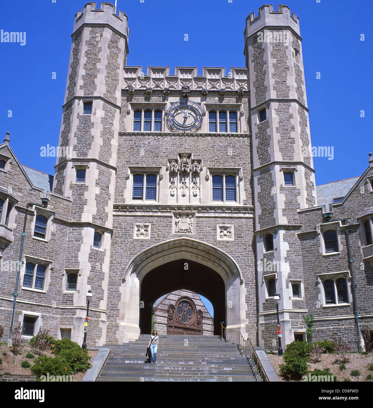 Blair Hall clocktower, Princeton University, Princeton, New Jersey ...