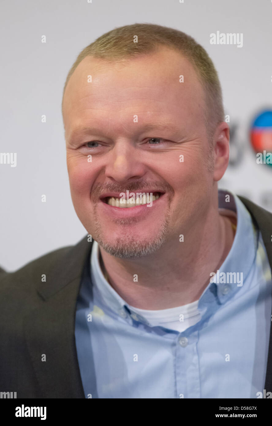 Stefan Raab at Unser Star fuer Baku press conference at Brainpool TV ...