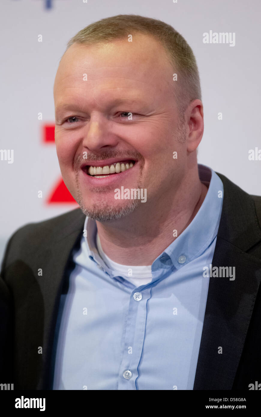 Stefan Raab at Unser Star fuer Baku press conference at Brainpool TV ...