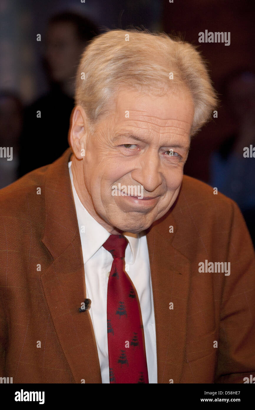 Henning Scherf on German NDR TV talkshow "NDR Talk Show". Hamburg ...