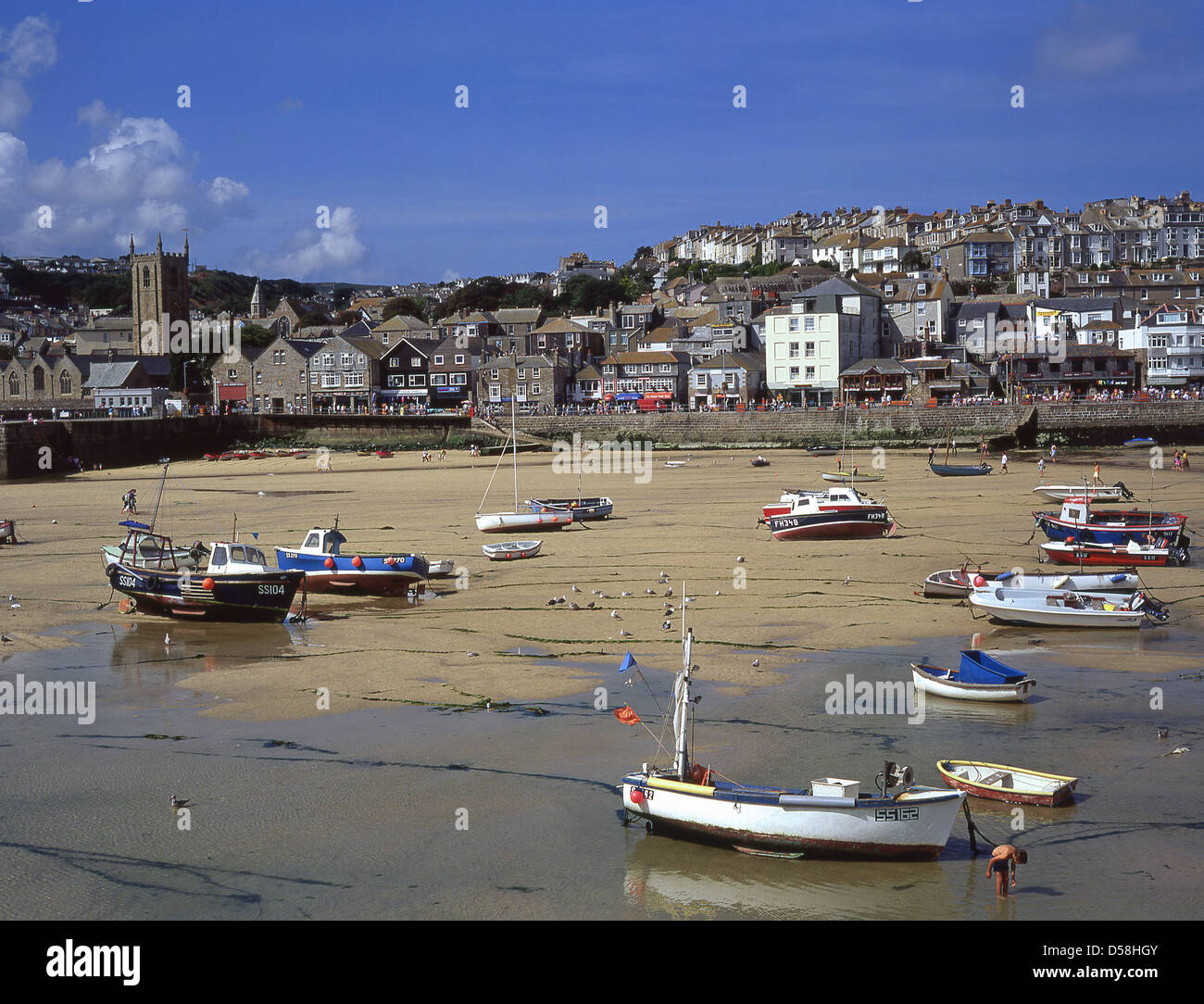 Penzance Harbour, Penzance, Cornwall, England, United Kingdom Stock ...