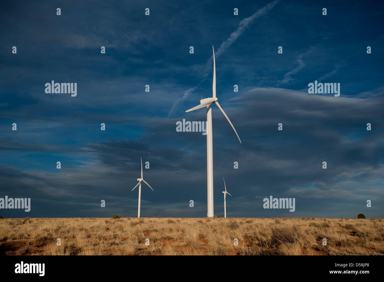 March 26, 2013 - Snowflake, Arizona, U.S - An Iberdrola, S.A. windfarm ...