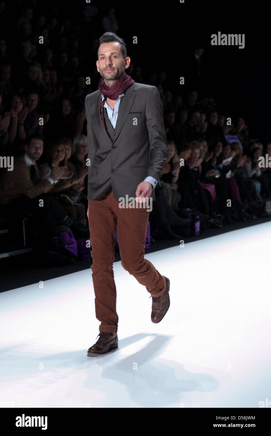 Designer at Mercedes-Benz Fashion Week Berlin Autumn/Winter 2012 ...