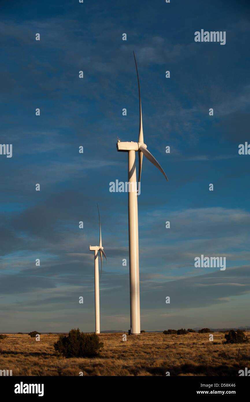 March 26, 2013 - Snowflake, Arizona, U.S - An Iberdrola, S.A. windfarm ...