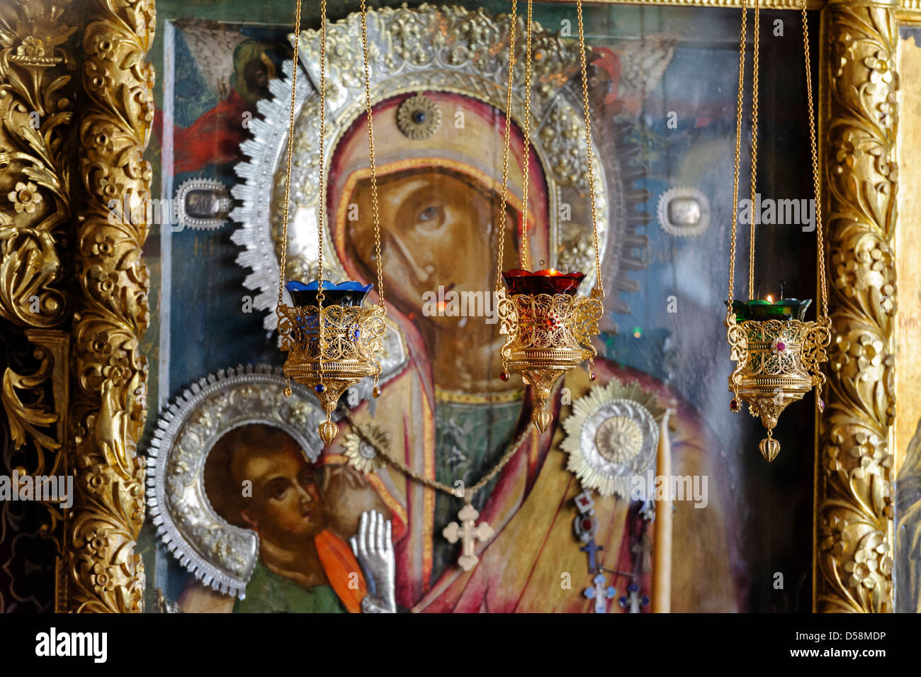 Icon of the Mother of God "SHE WHO NURSES with MILK" Greek Orthodox ...