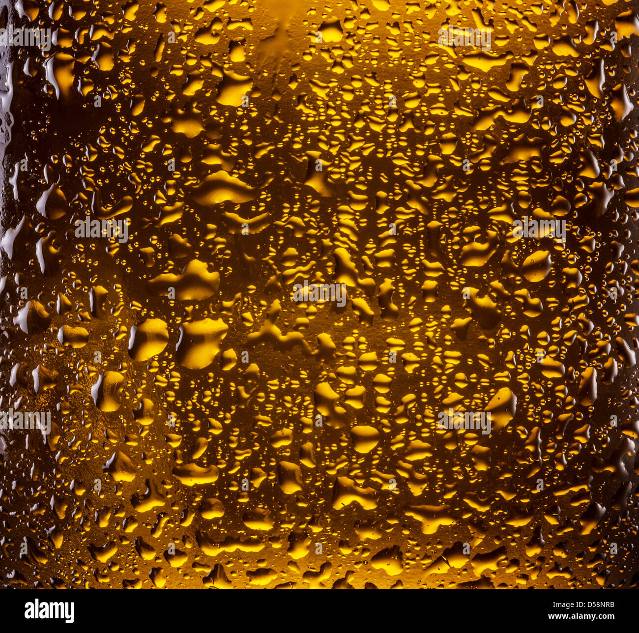 Сlose shot of drops on a bottle beer Stock Photo - Alamy