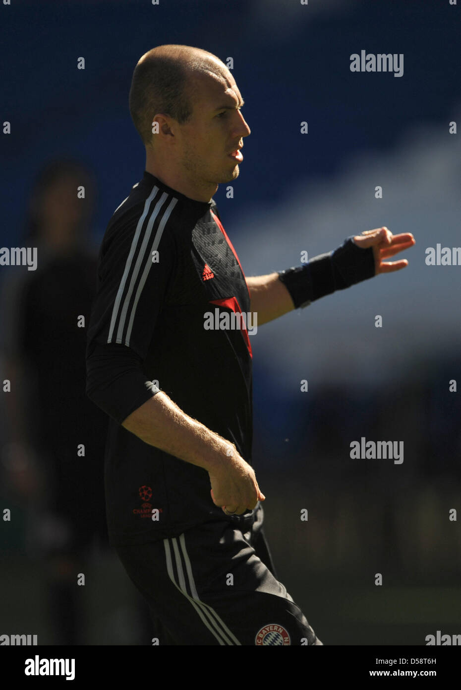 Arjen Robben of German Bundesliga champion FC Bayern Munich in action ...