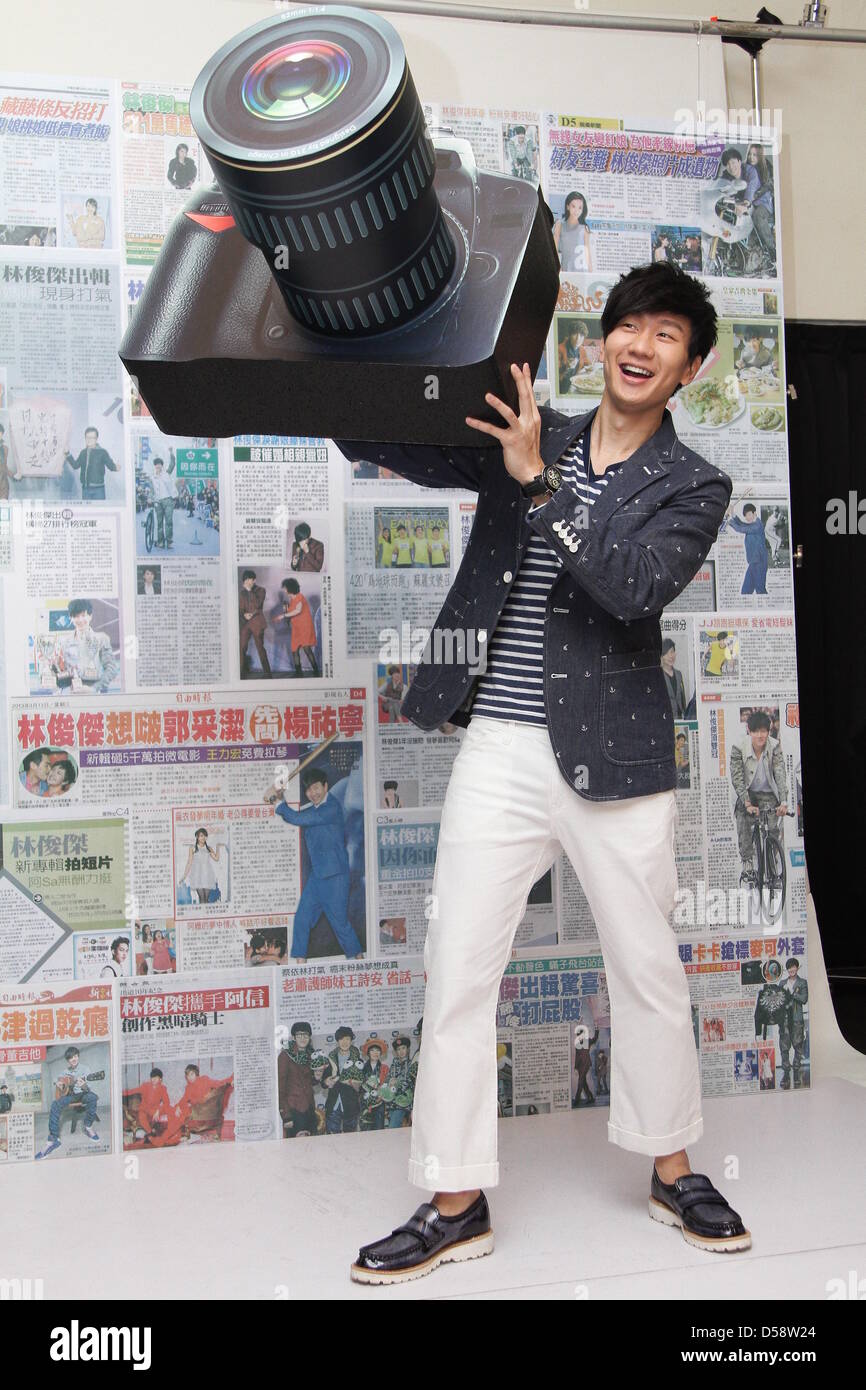 JJ Lam at press conference of his new album in Taipei, Taiwan, China on ...