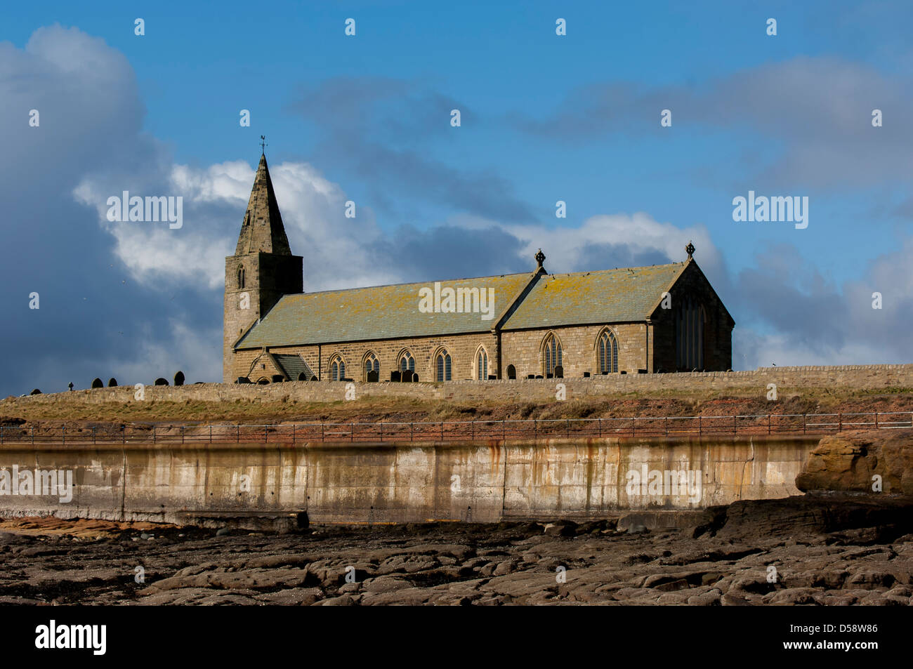 Newbiggin By The Sea Church High Resolution Stock Photography and ...