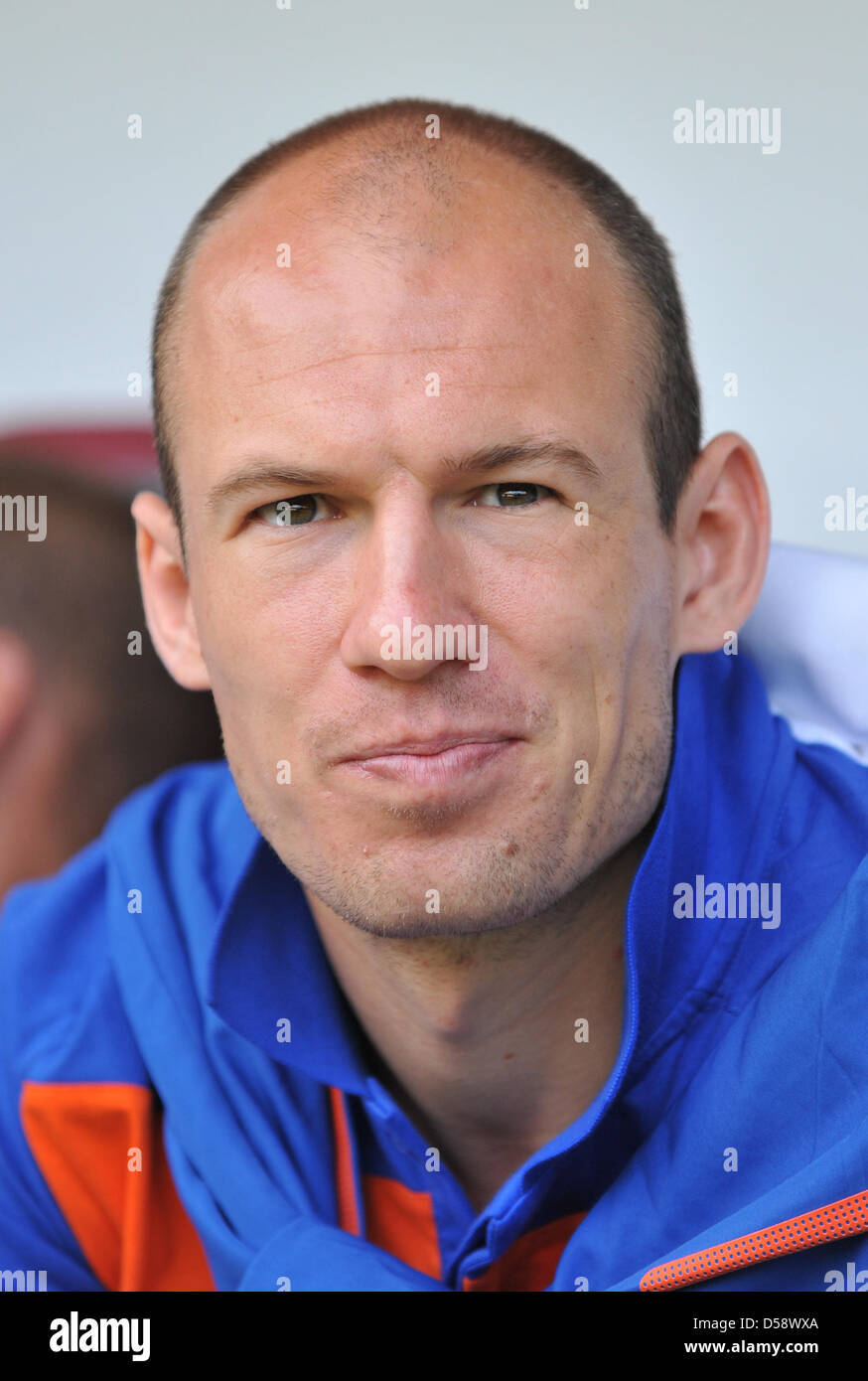 Dutch Arjen Robben pictured prior to the international test match ...