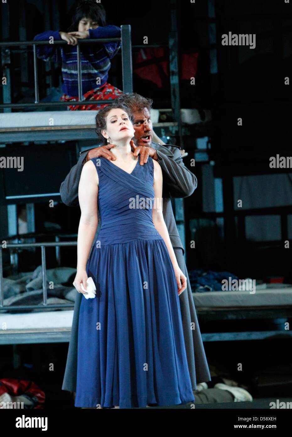 Argentine singer tenor Jose Cura as Otello and German soprano Anja ...